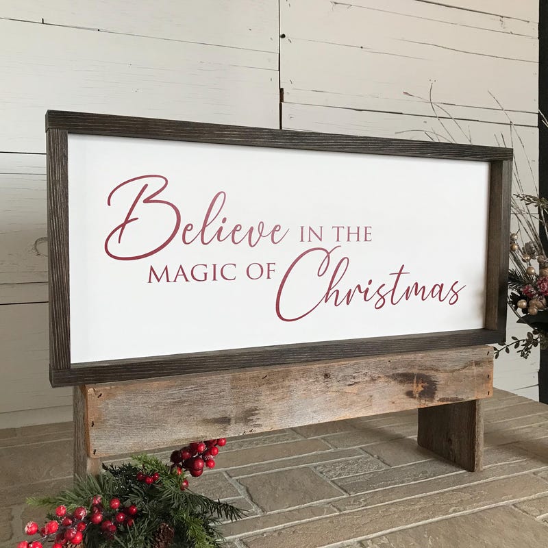 Long Christmas Block Sign - Etsy