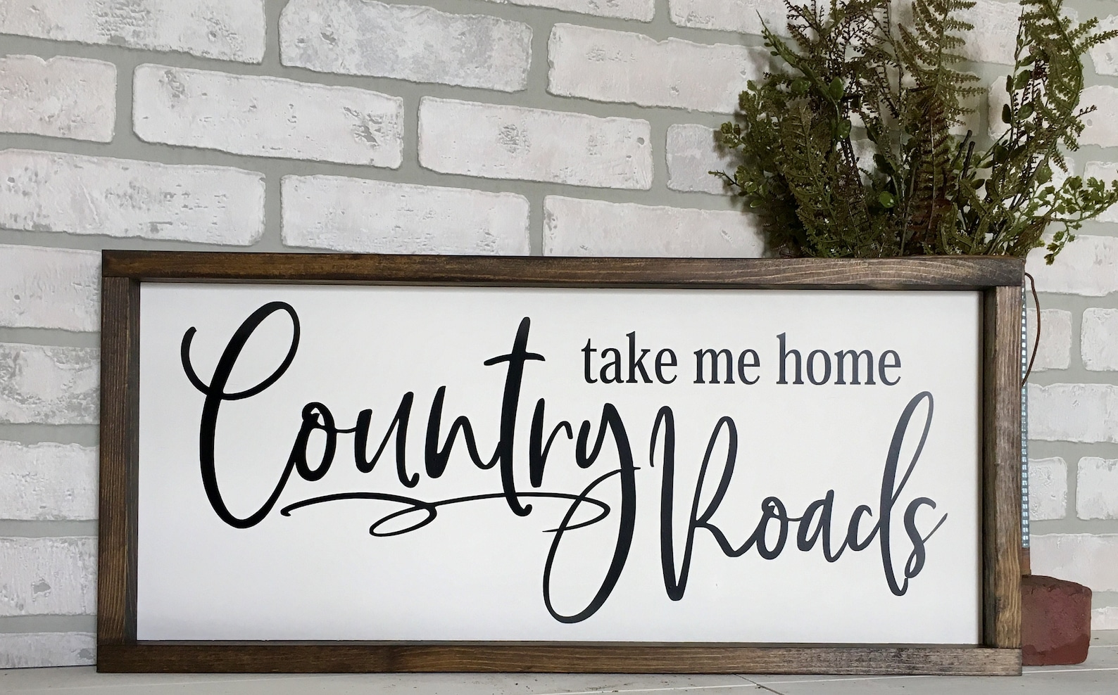 Take Me Home Country Roads Farmhouse Sign Rustic Country | Etsy