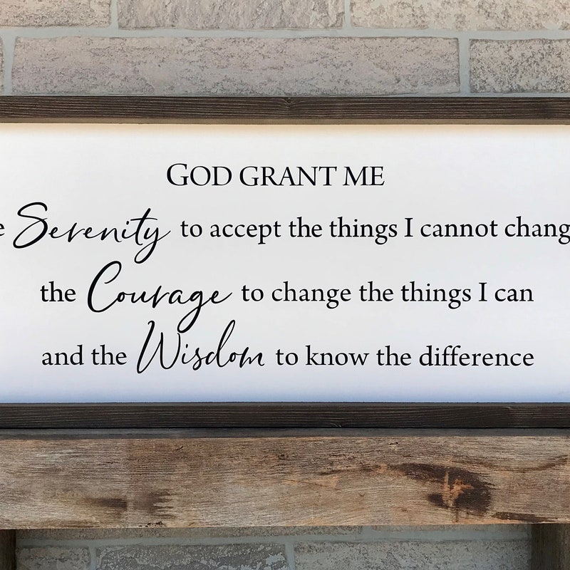 Serenity Sign - Etsy