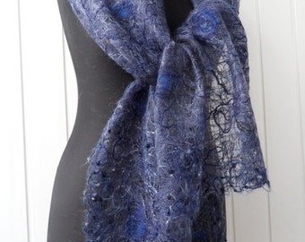 Blue Lace Shawl Lace cover up Wedding lace cover up Evening | Etsy