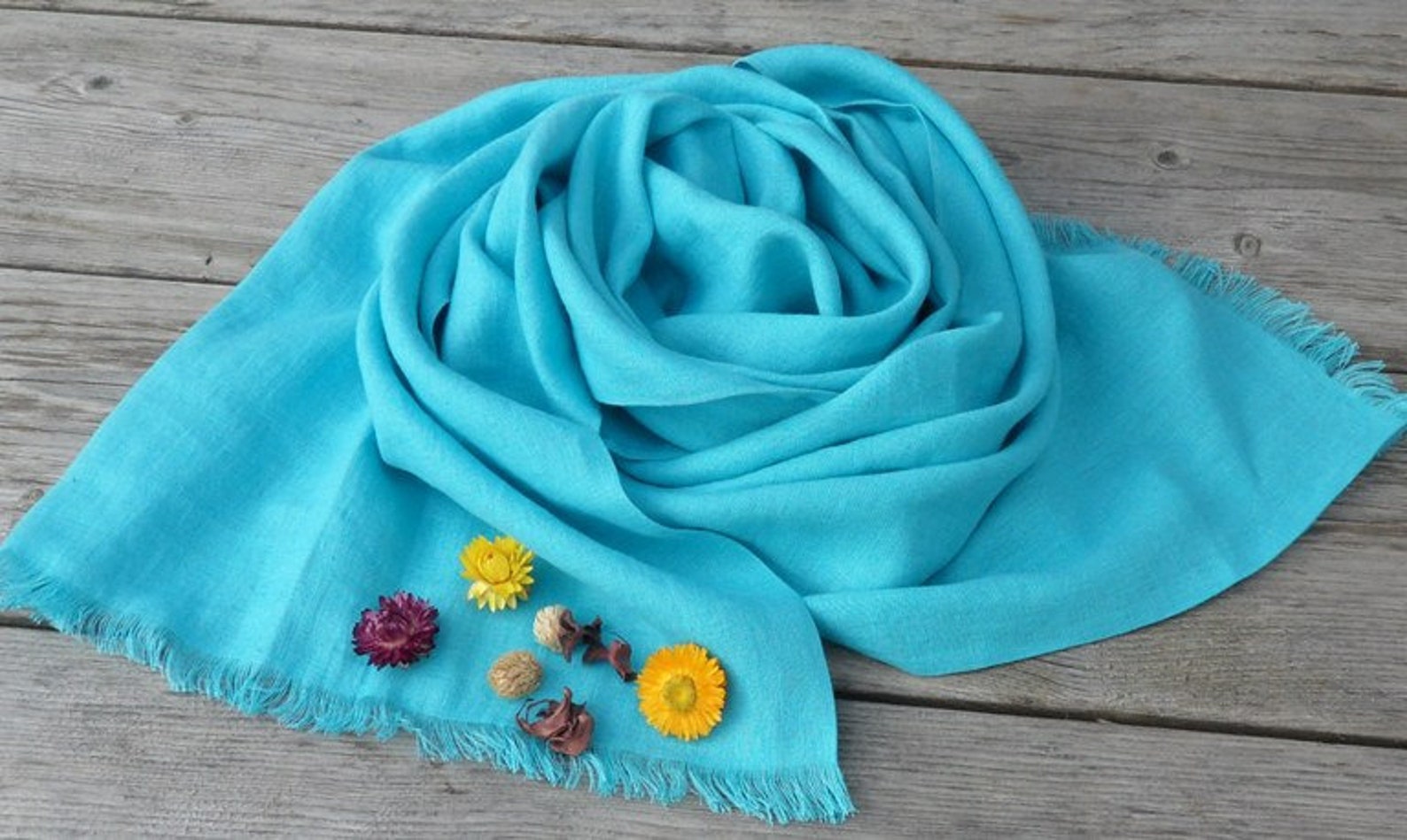 Soft Pure LINEN Scarf, Summer Scarf Natural Scarf Linen Fabric Boho ...