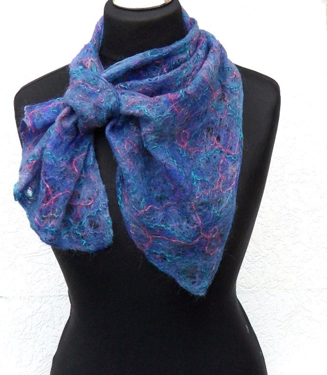 French Felt Scarf Felt Scarf Felt Scarf Scarf Neck Warmer Felt - Etsy