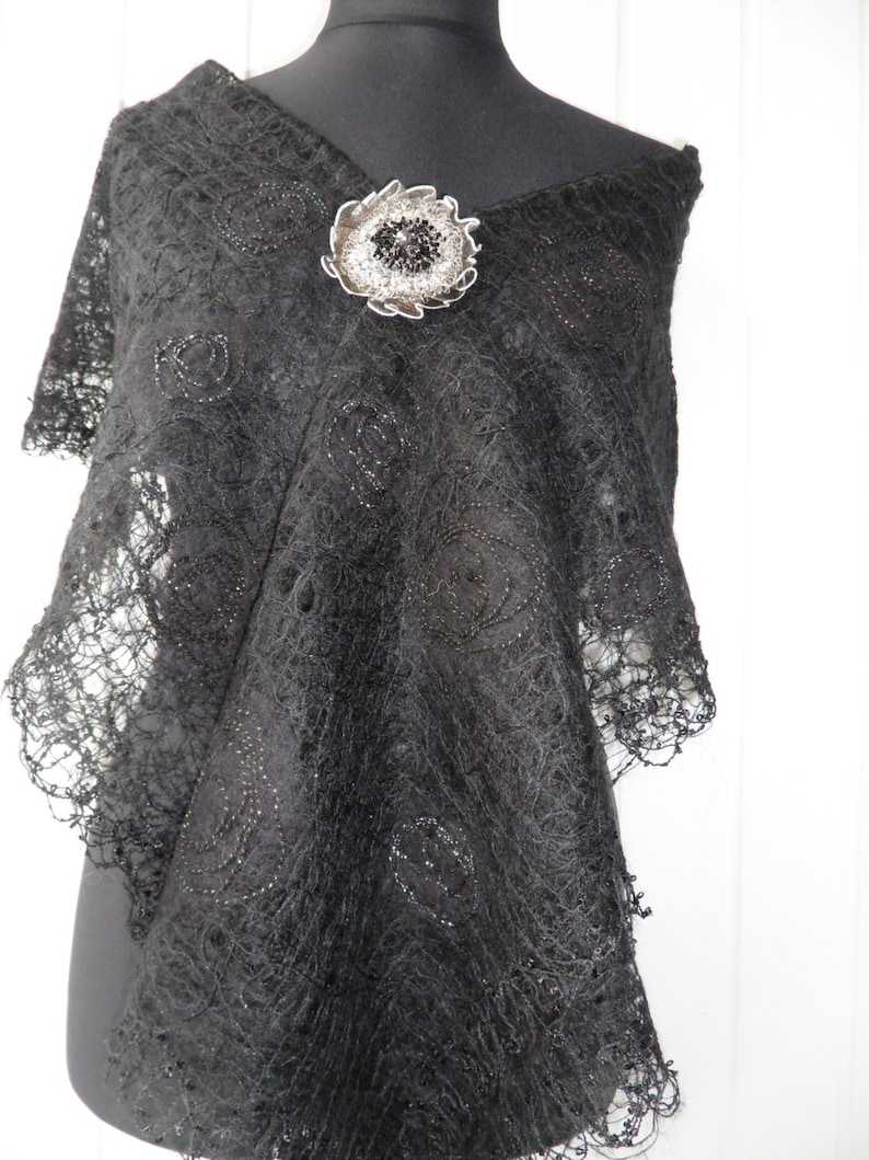 Black Lace Shawl Lace Cover up Wedding Lace Cover up Evening - Etsy