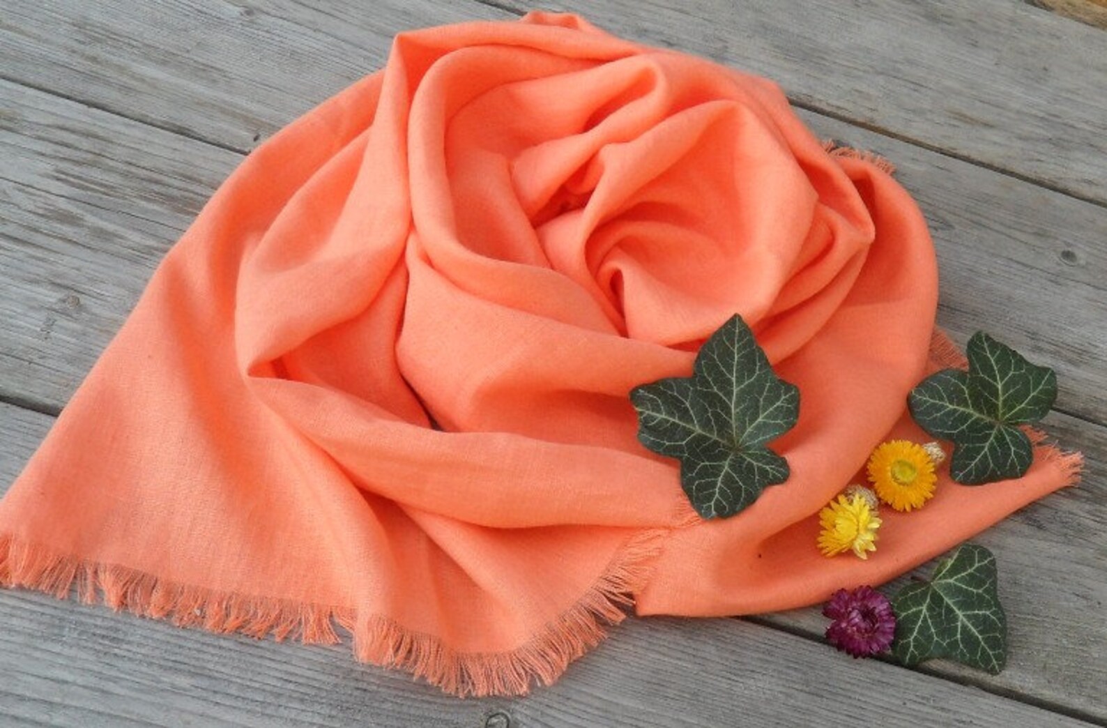 Soft Pure LINEN Scarf, Summer Scarf Natural Scarf Linen Fabric Boho ...