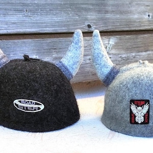 Viking Wool Hat With Horns Viking, Phrygian Cap, Scythian Hat, Medieval ...