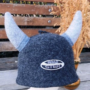 Viking Wool Hat With Horns Viking, Phrygian Cap, Scythian Hat, Medieval ...