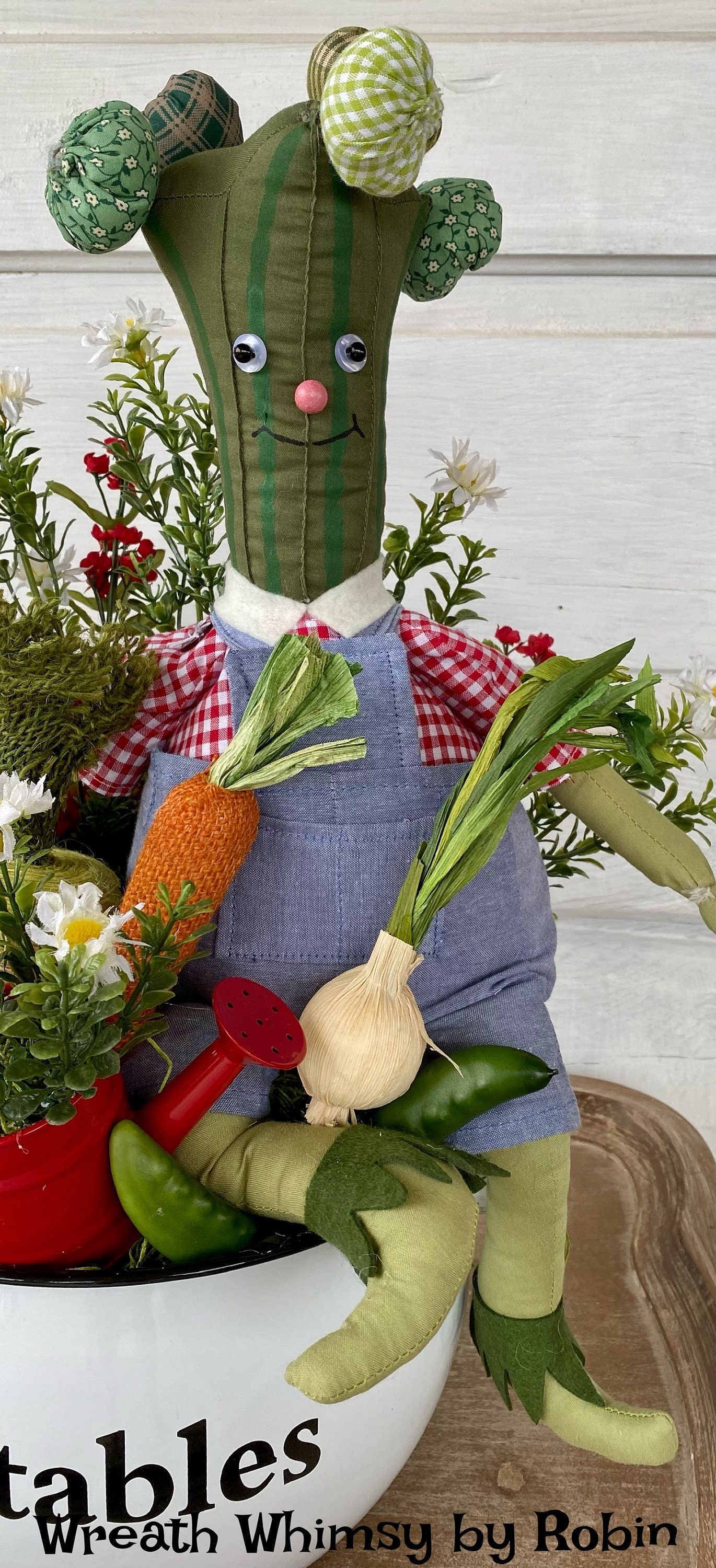 Farmhouse Centerpiece Veggie Table Arrangement Kitchen - Etsy
