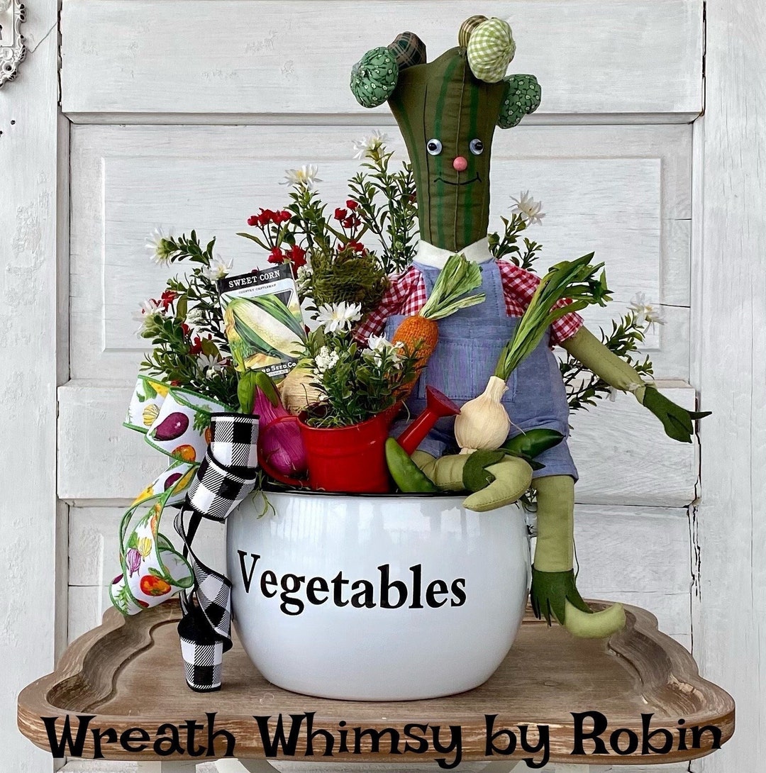 Farmhouse Centerpiece Veggie Table Arrangement Kitchen - Etsy