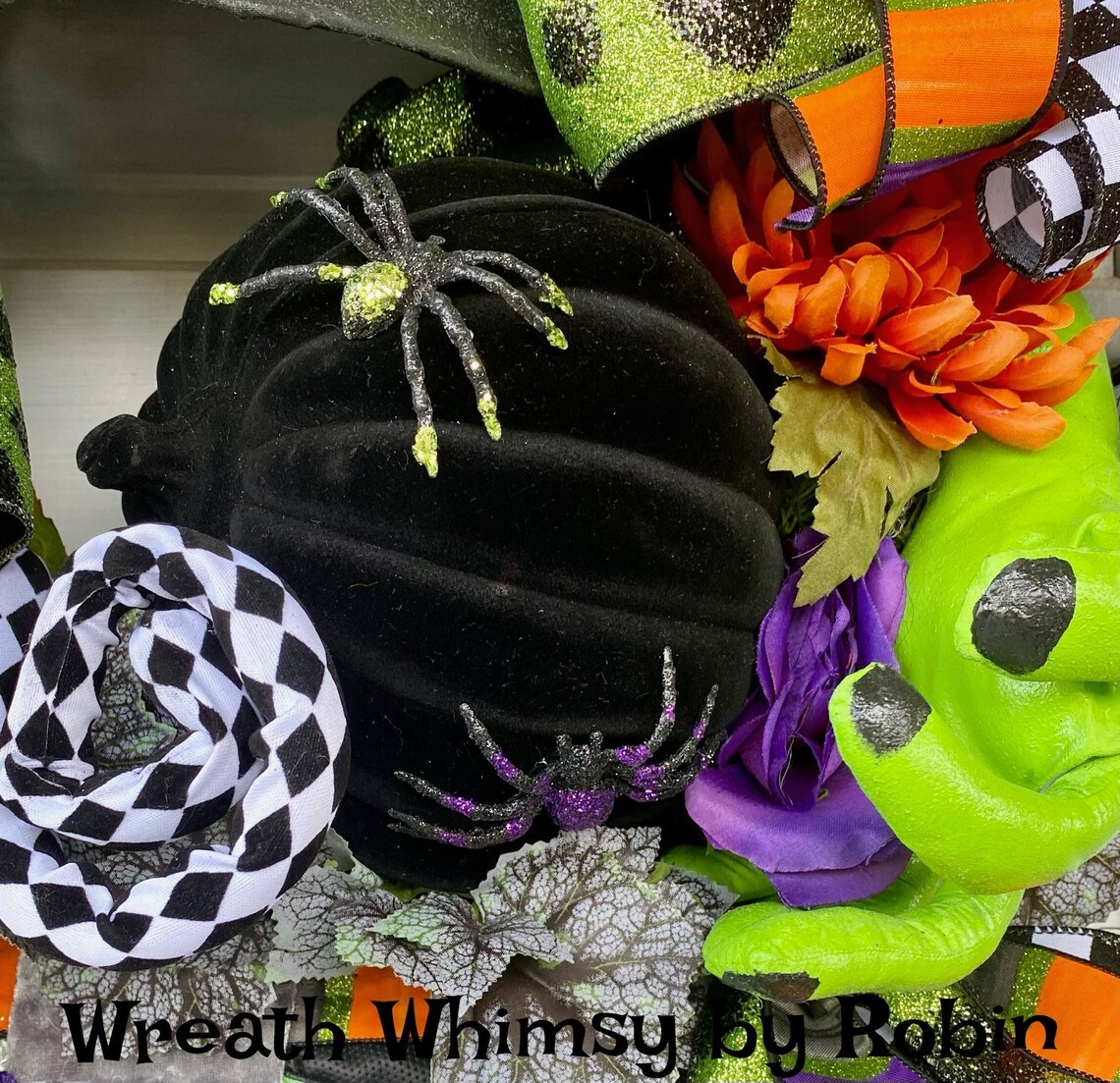 XL Halloween Frankenstein Character Wreath, Frankenstein Decor ...