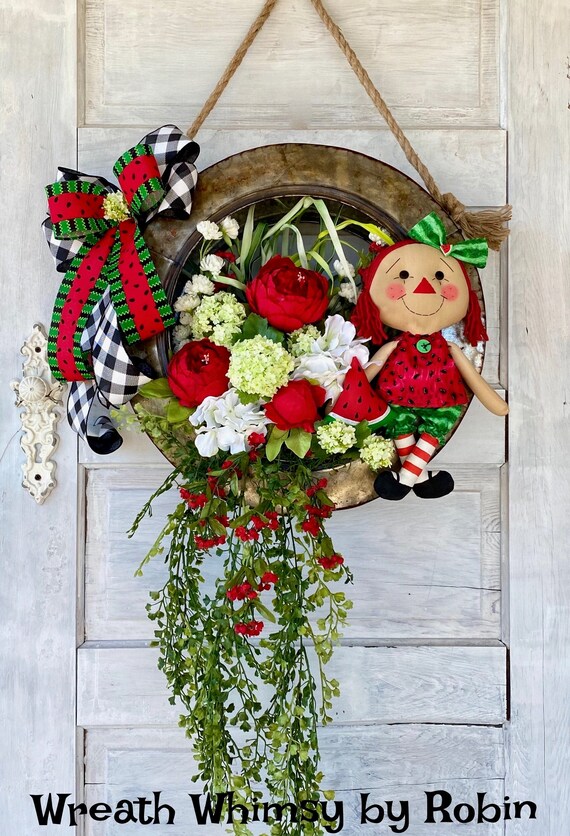 Tire Swing Wreath Watermelon Wreath Summer Wreath Farmhouse | Etsy