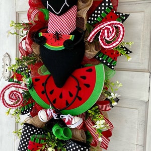 XL Summer Swag, Summer Wreath, Watermelon Swag, Whimsical Ant Swag ...