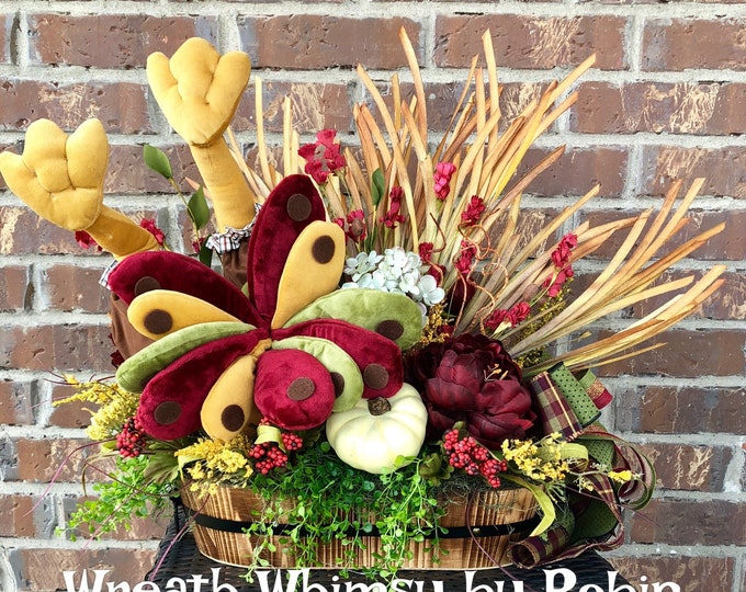 Fall Floral Arrangement Fall Centerpiece Fall Table Decor - Etsy
