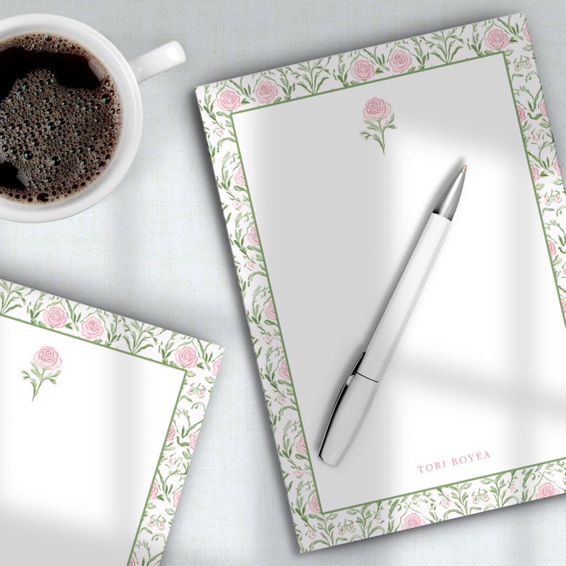 Personalized 5x7 Notepad – 50 Tear-off Pages – Custom Stationery Gift ...