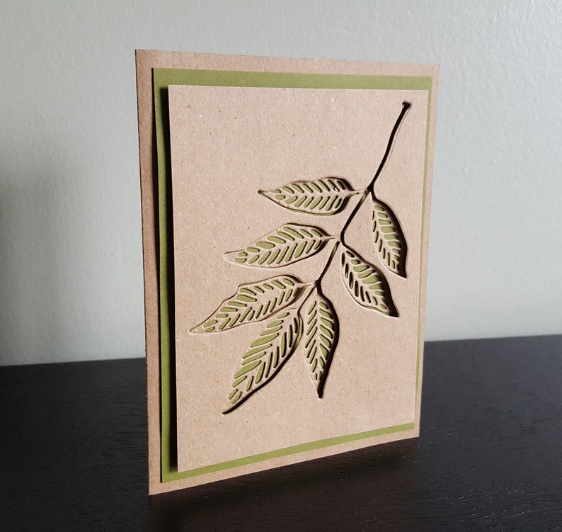 Note Card leaf - Etsy