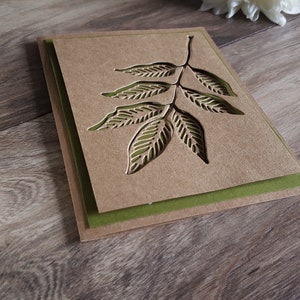 Note Card leaf - Etsy