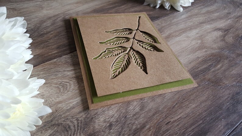 Note Card leaf - Etsy