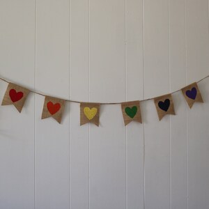 Rainbow Banner, Pride, Classroom, LGBTQ, Burlap Banner, Party Decor ...