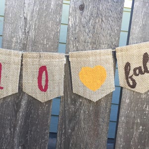 Burlap Banner Fall, Hello Fall Banner, Happy Fall, Autumn Decorations ...