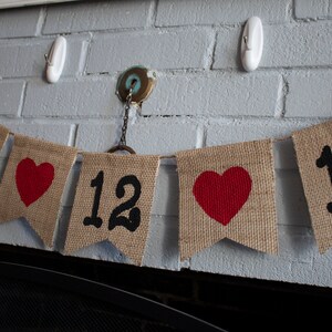 Date Sign, Burlap Banner, Wedding Date Elopement Sign, Engagement ...