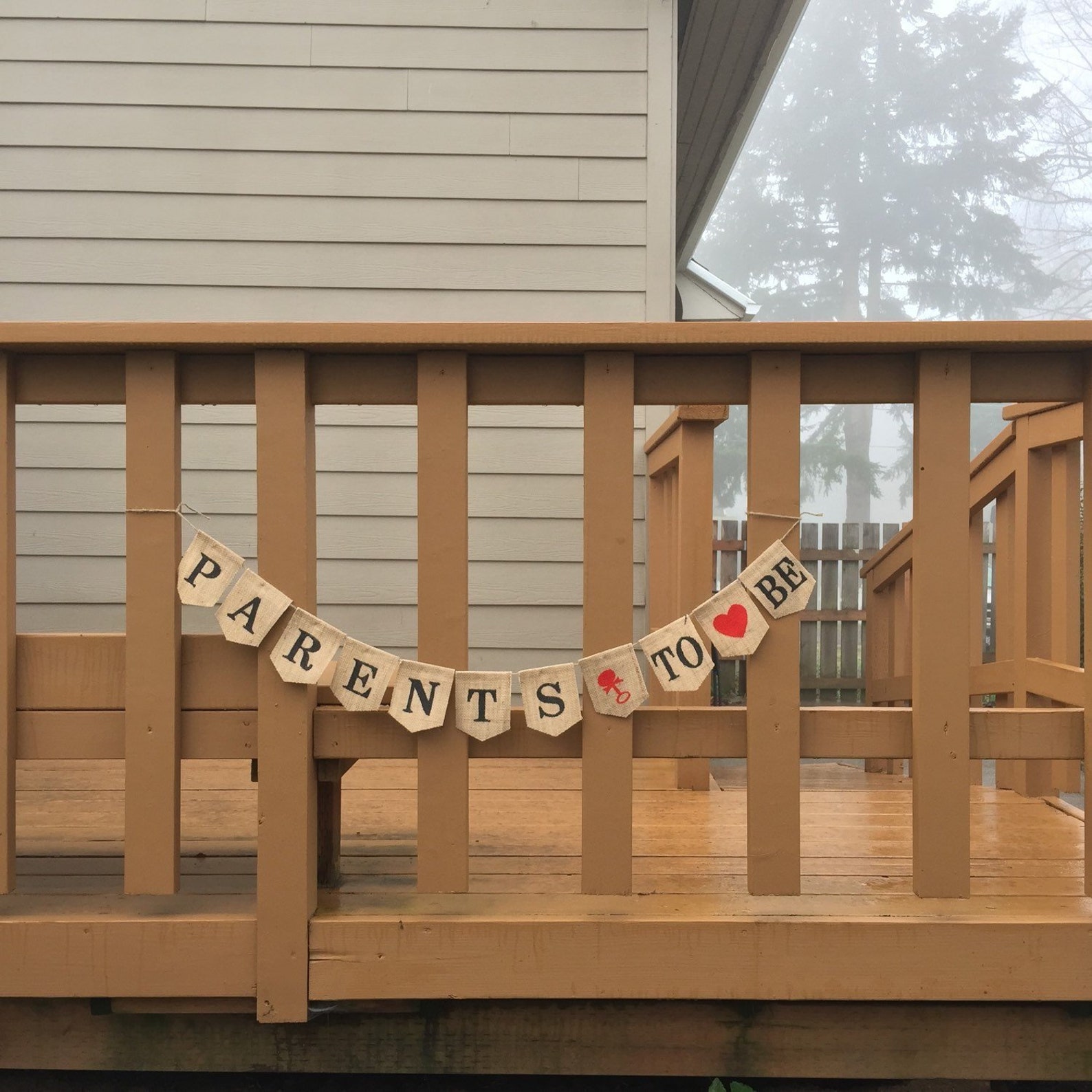 Parents to Be Party Decorations Burlap Banner Baby Shower | Etsy
