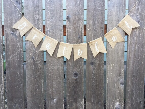 Grateful Banner Fall Banner Thankful Fall Decor Autumn - Etsy