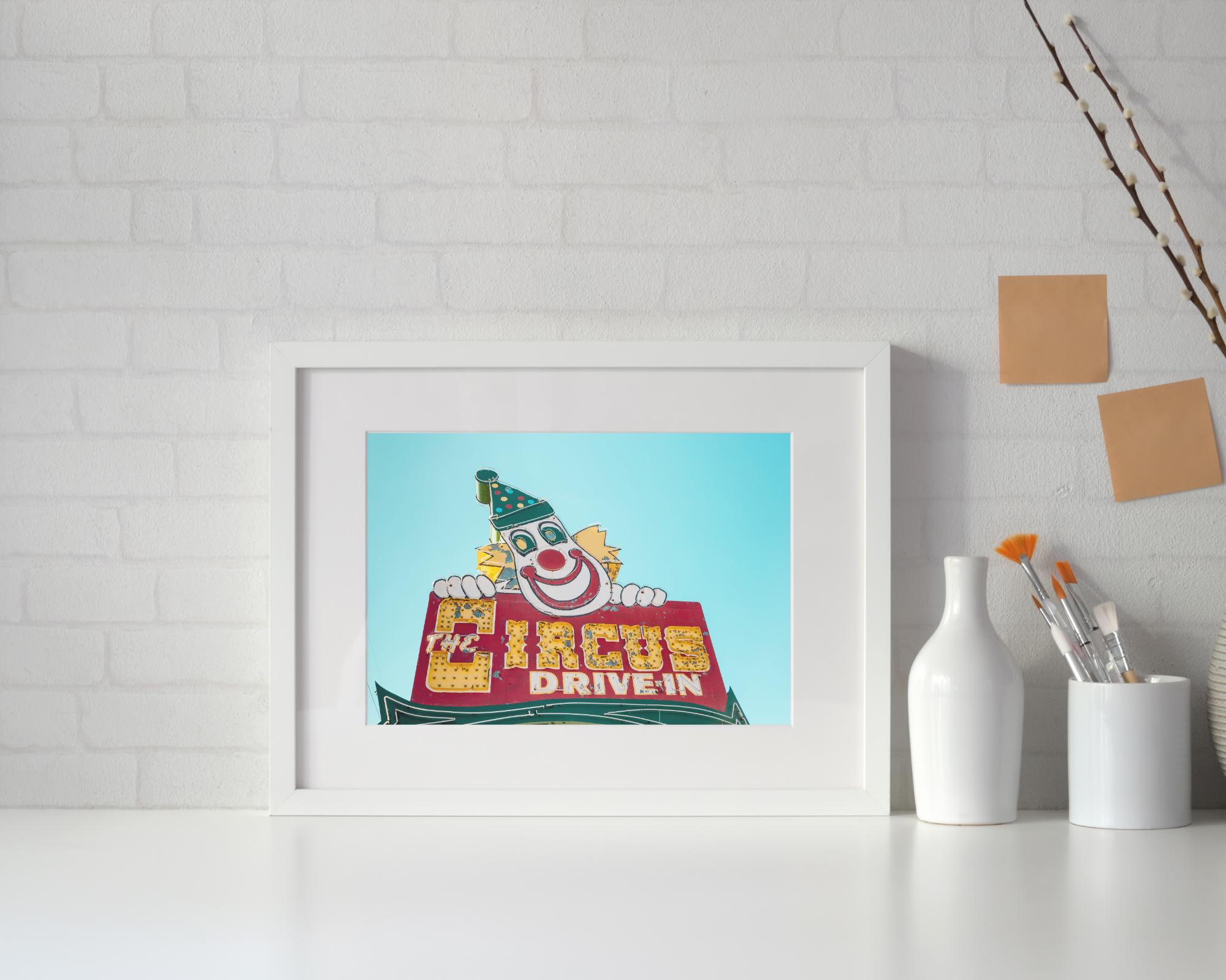 Circus Drive-in Retro Restaurant Sign, Wall New Jersey, Kids Bedroom ...