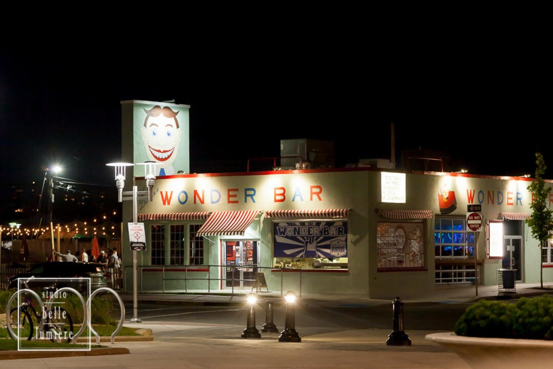 Wonder Bar at Night, Asbury Park Beach House Decor, New Jersey Shore ...