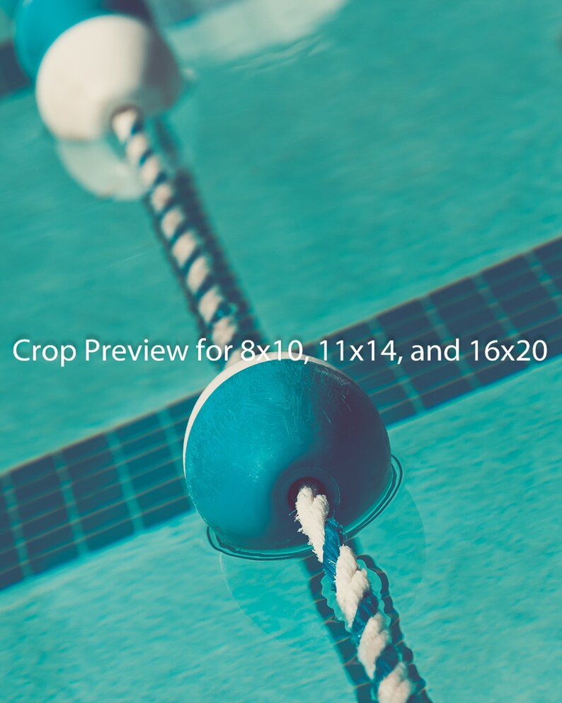 Fine Art Photography Pool Prints, Swim Ropes, Lane Markings, Swimming ...