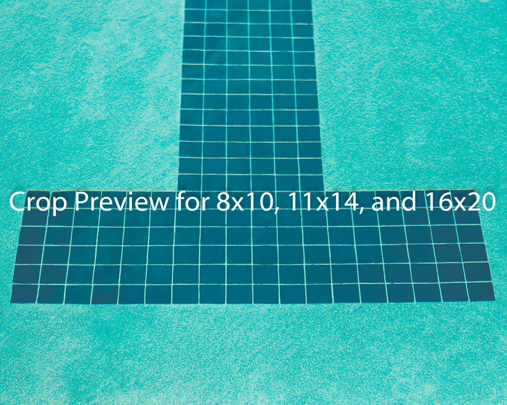 Fine Art Photography Pool Prints, Tile Lane Markings on Bottom of Pool ...