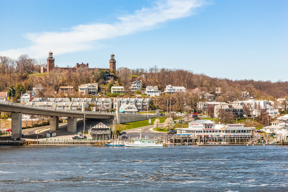 Twin Lights Shrewsbury River Print | Bahrs Landing Highlands NJ ...