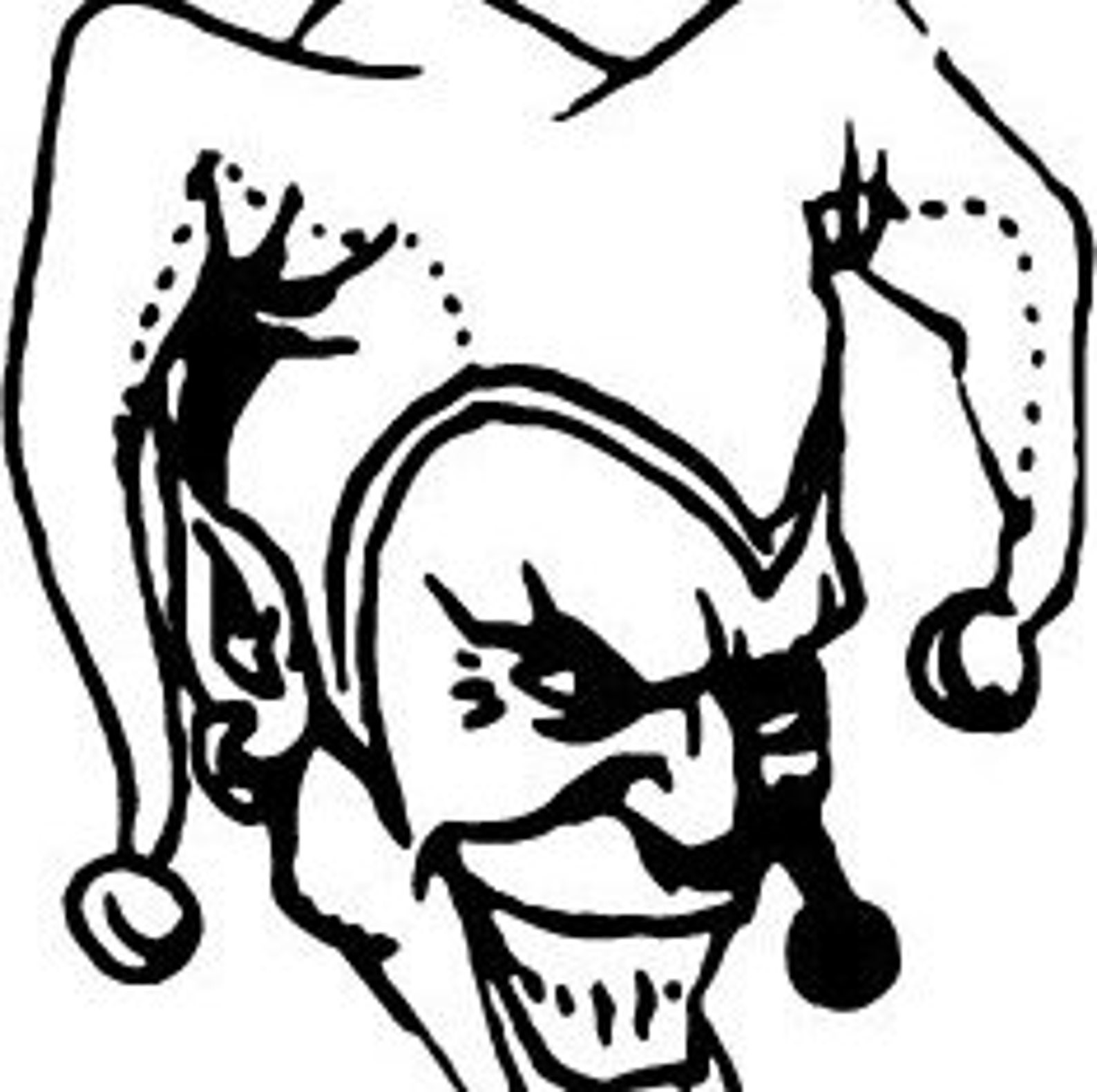 Creepy Jester Wall Decal jes 1 | Etsy