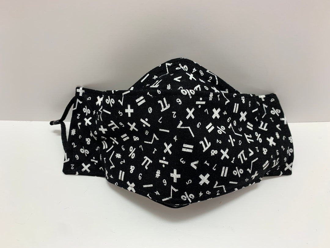 3 Layer Black Math Mask - Etsy
