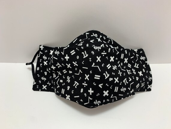 3 Layer Black Math Mask | Etsy