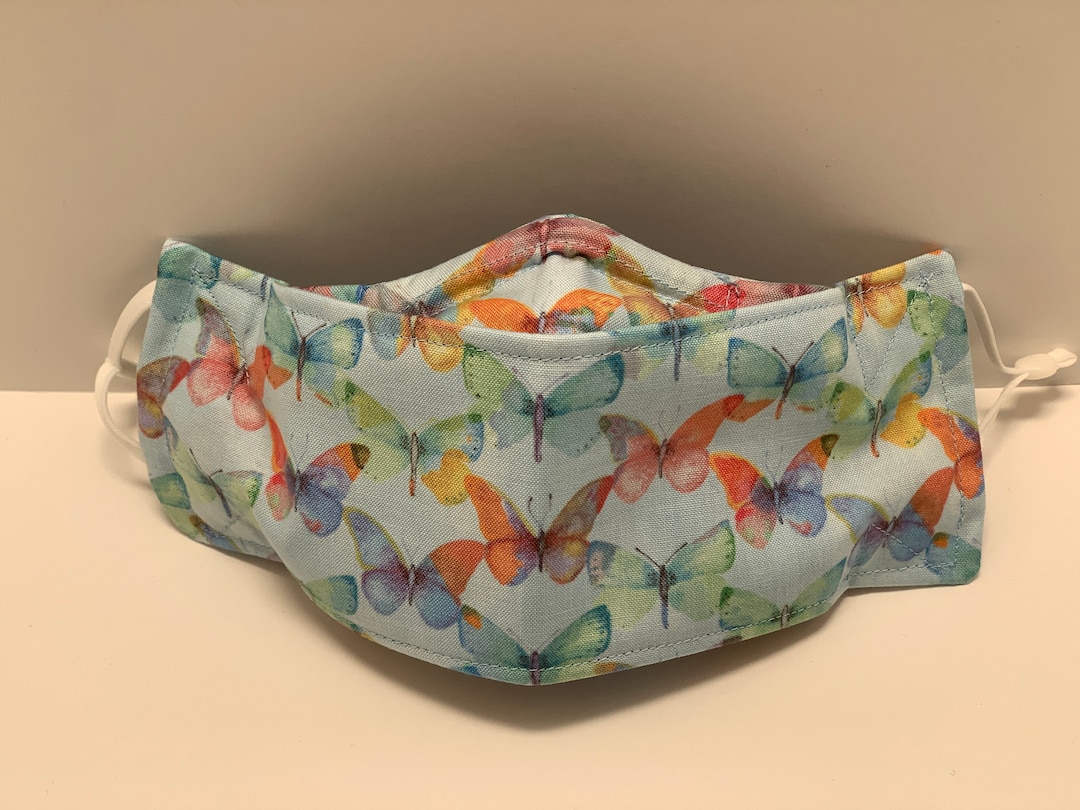 3 Layer Butterfly Child Sized Mask - Etsy
