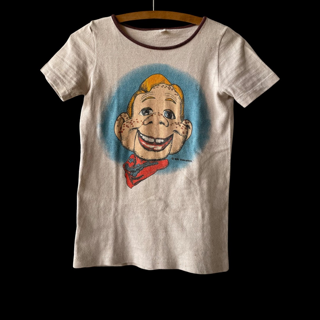 Vintage 1950s Howdy Doody T Shirt Short Sleeve Sweatshirt 1960s TV Show ...