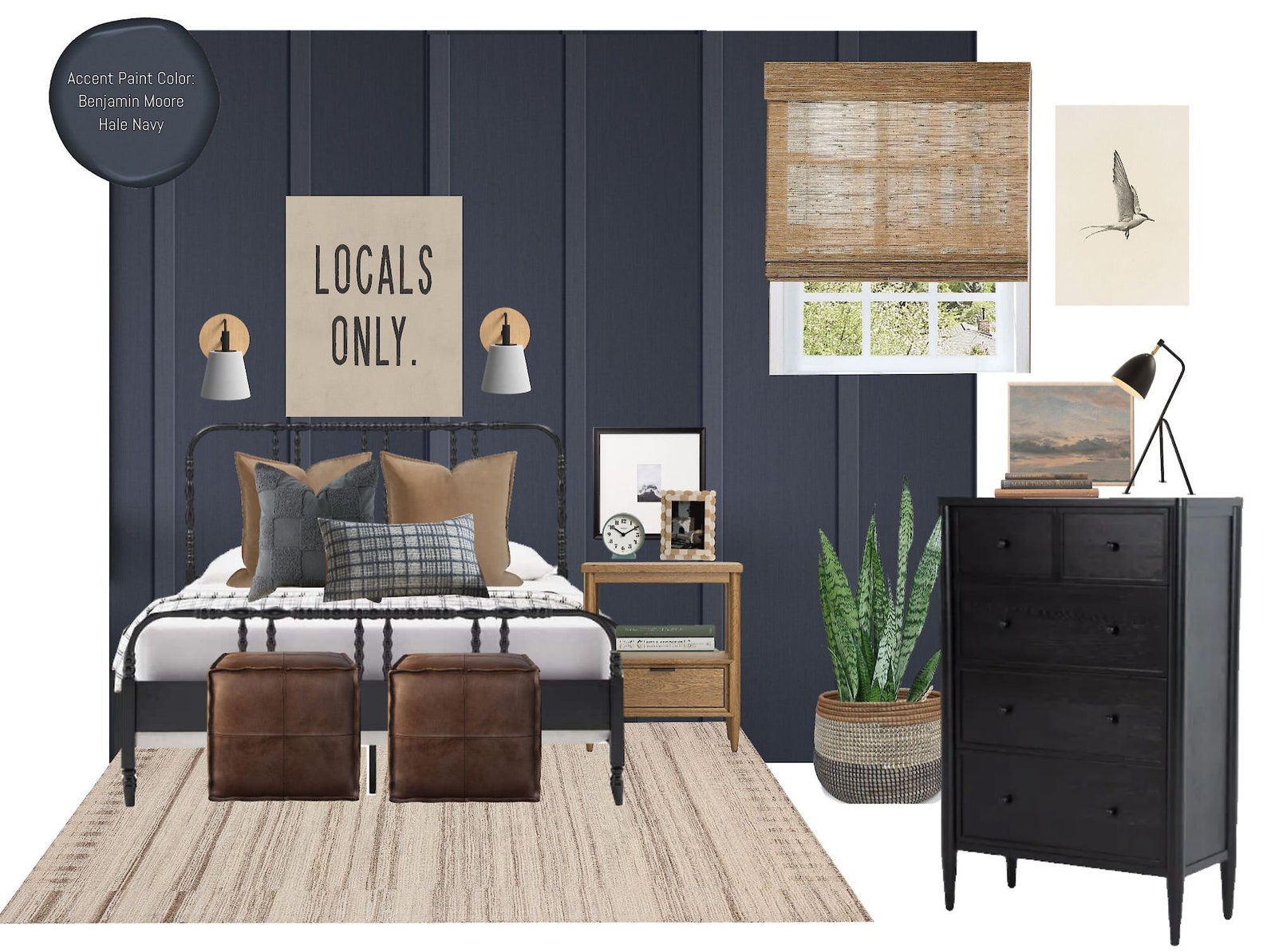 PRE-MADE Modern Rustic Style Bedroom Design With Shoppable Links ...