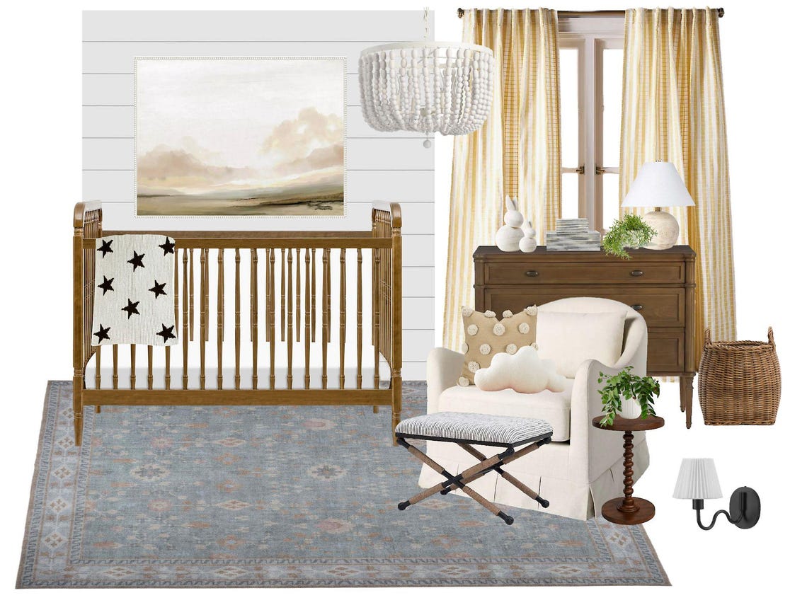 PRE-MADE Classic Gender Neutral Nursery Design, Shoppable Links ...
