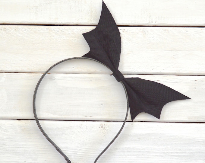 Black Bat Headband // Gothic Headband // Bat Wing Headband // - Etsy ...