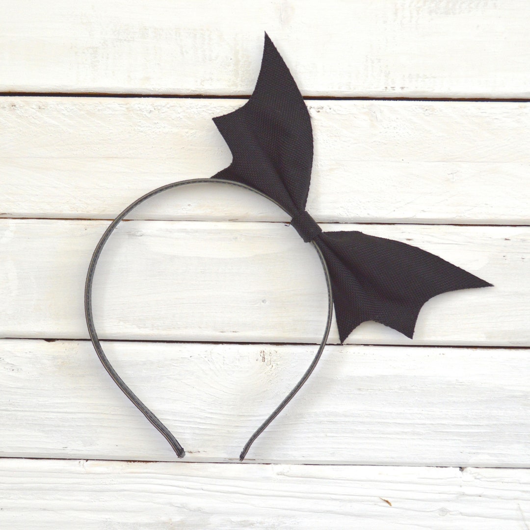 Black Bat Wing Headband: Upcycled Gothic Halloween Costume - Etsy