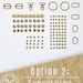 Huxley Bag Hardware Kit: Antique Brass, Nickel Plate - Rivets, Snaps ...