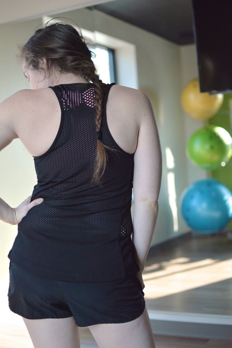 Workout Top Sewing Pattern for Women // the Madi // Running Top Singlet ...