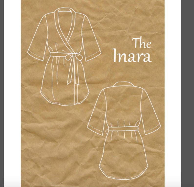 Robe Sewing Pattern for Women // the Inara // Robe Pattern // | Etsy