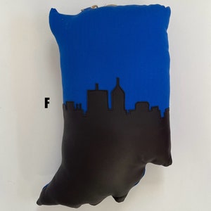 Indiana Decor // Indianapolis Skyline Silhouette Pillow // State Shaped ...