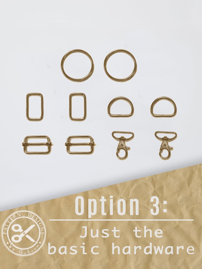Huxley Bag Hardware Kit: Antique Brass, Nickel Plate - Rivets, Snaps ...