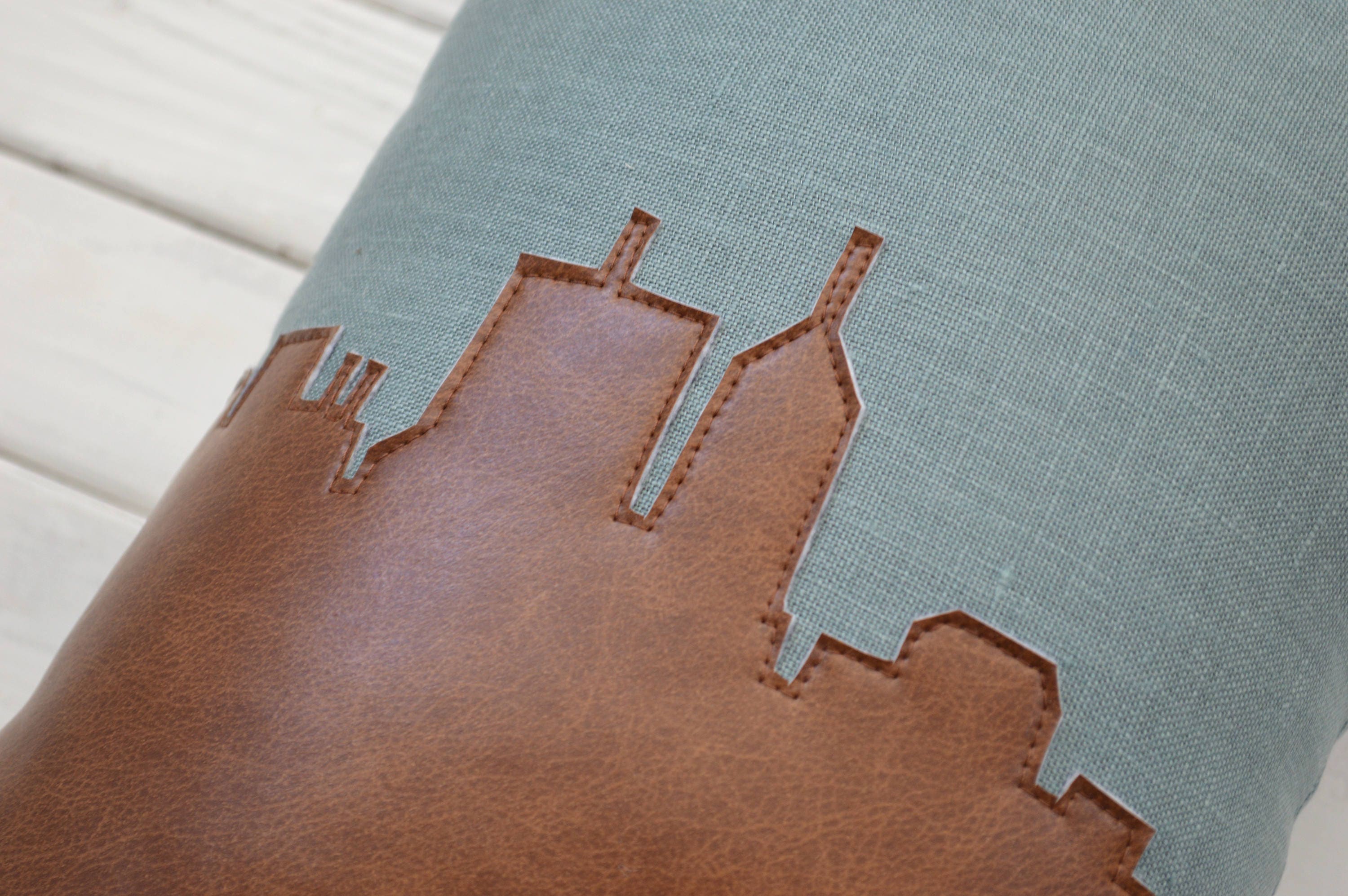 Indiana Decor // Indianapolis Skyline Silhouette Pillow // State Shaped ...