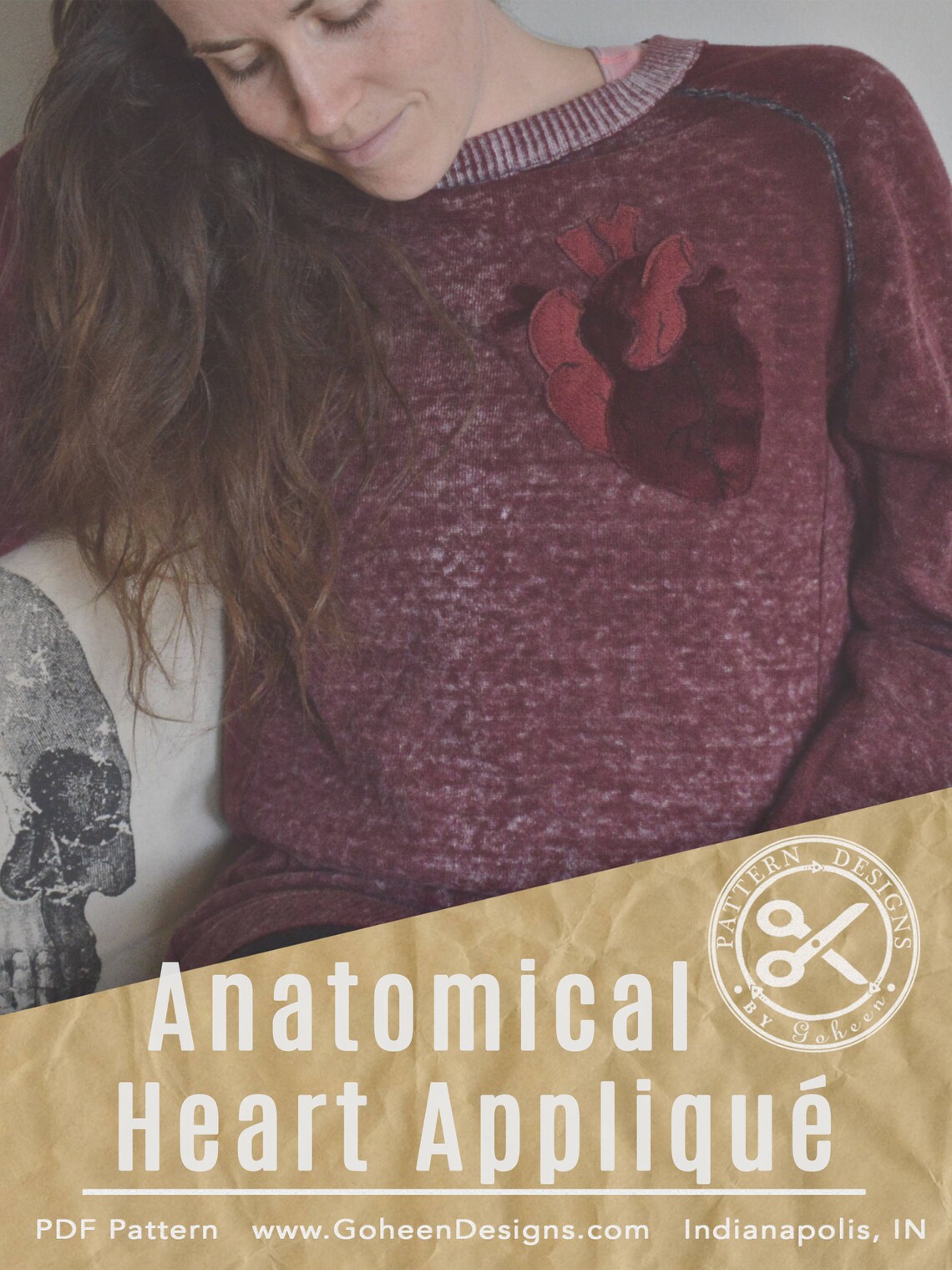Anatomical Heart Sewing Pattern // Human Heart Applique // DIY - Etsy