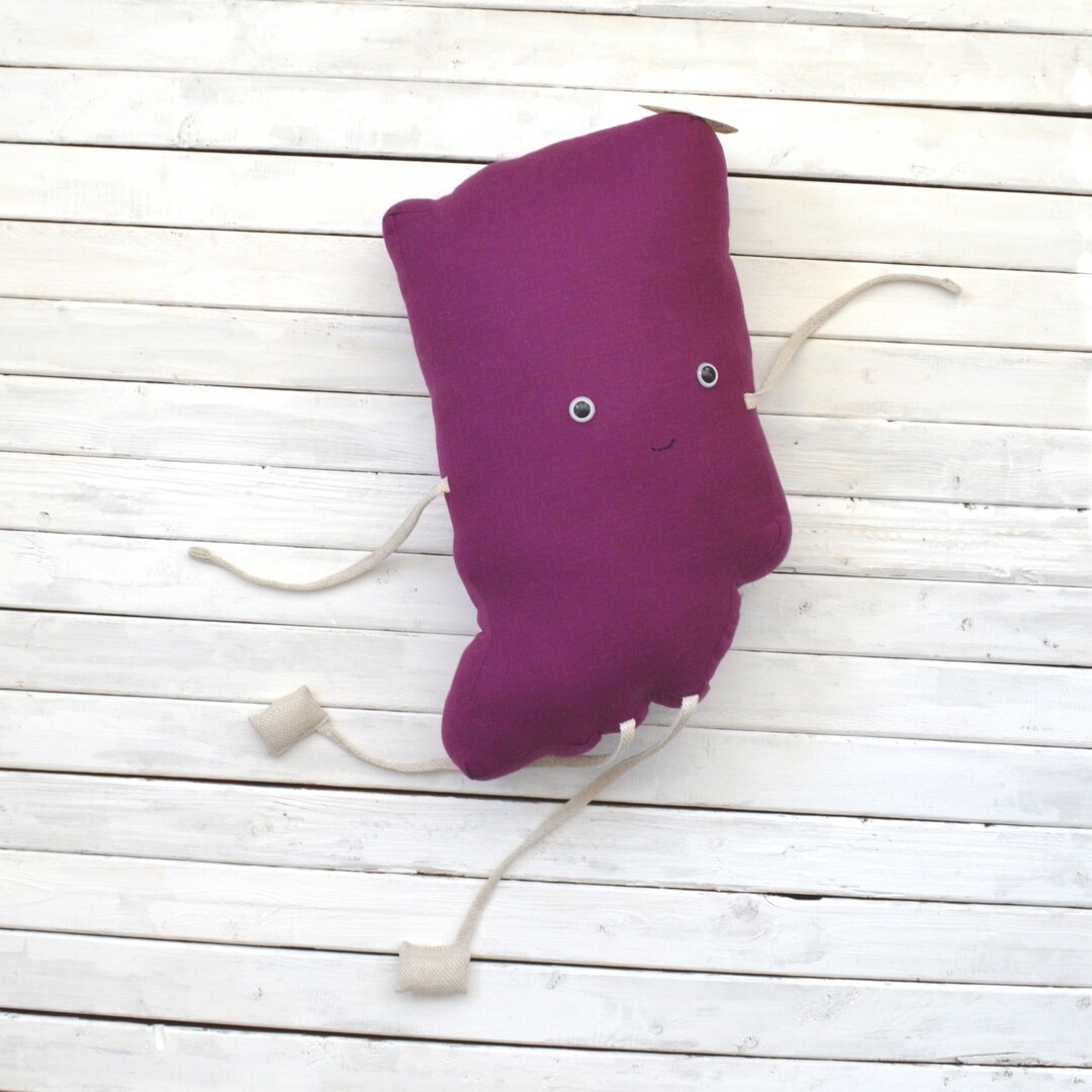 Indiana Shaped Pillow With a Cute Face and Dangly Limbs // Indiana ...