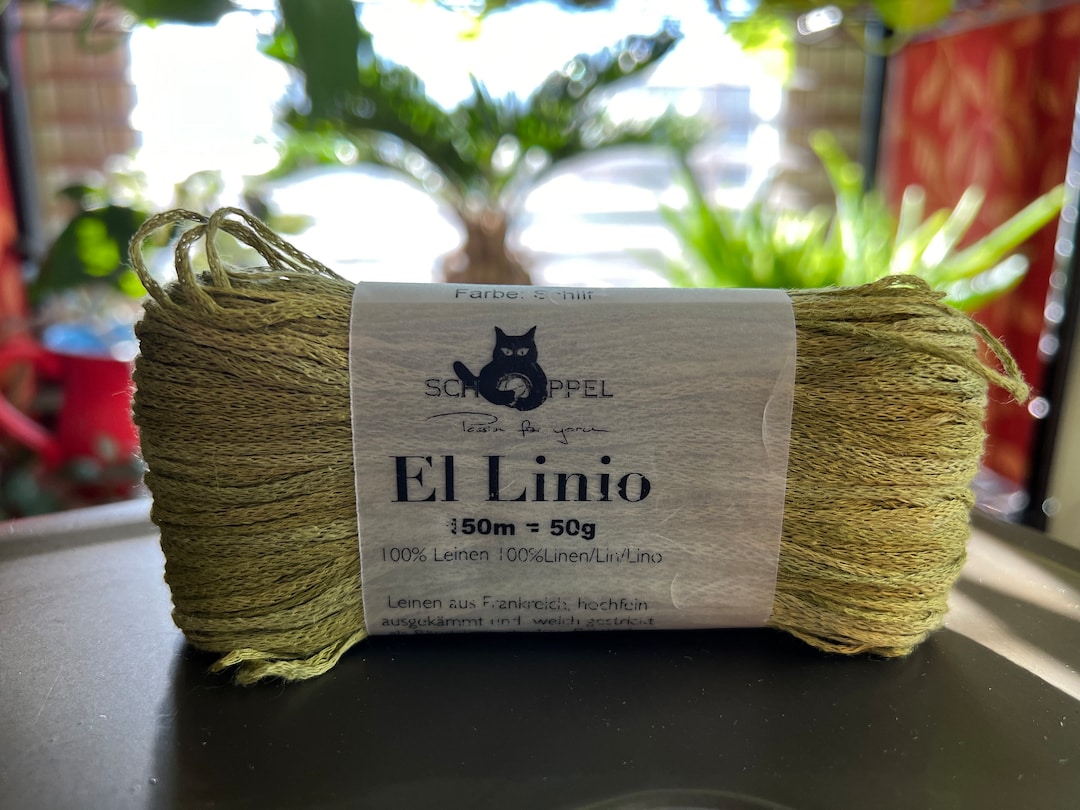 El Linio//schoppel Wolle//pure Linen//luxury Yarn//soft Yarn//craft ...
