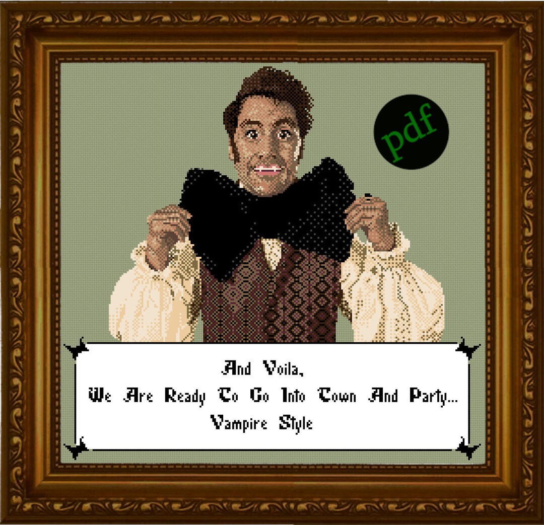 What We Do in the Shadows, Viago Vampire Style , Pixelstitch Cross ...