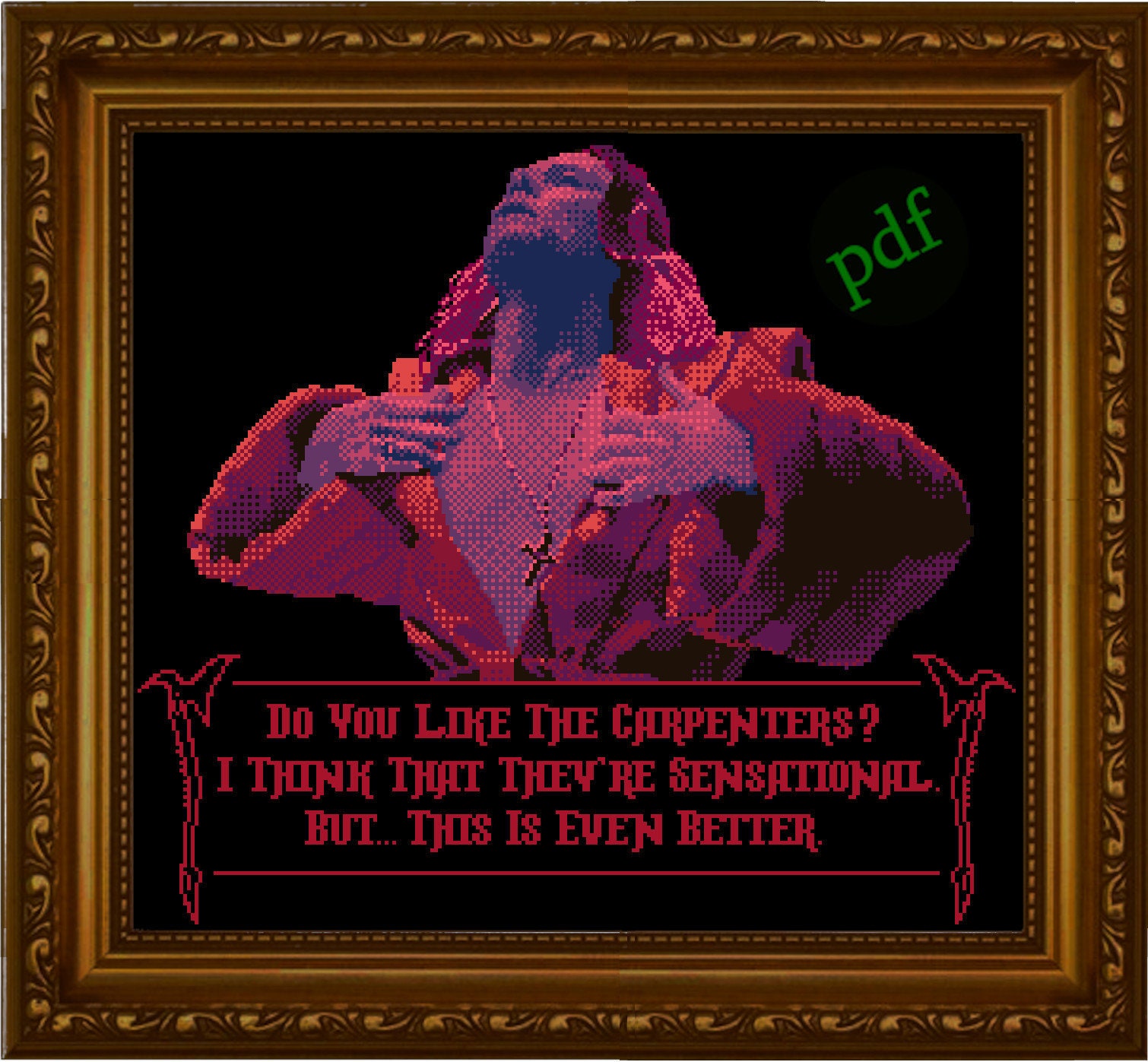 Mandy, Jeremiah Sand - the Carpenters, Pixelstitch Cross Stitch PDF ...